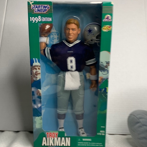 NFL | Toys | Troy Aikman 998 12 Inch Starting Lineup Dallas Cowboys ...